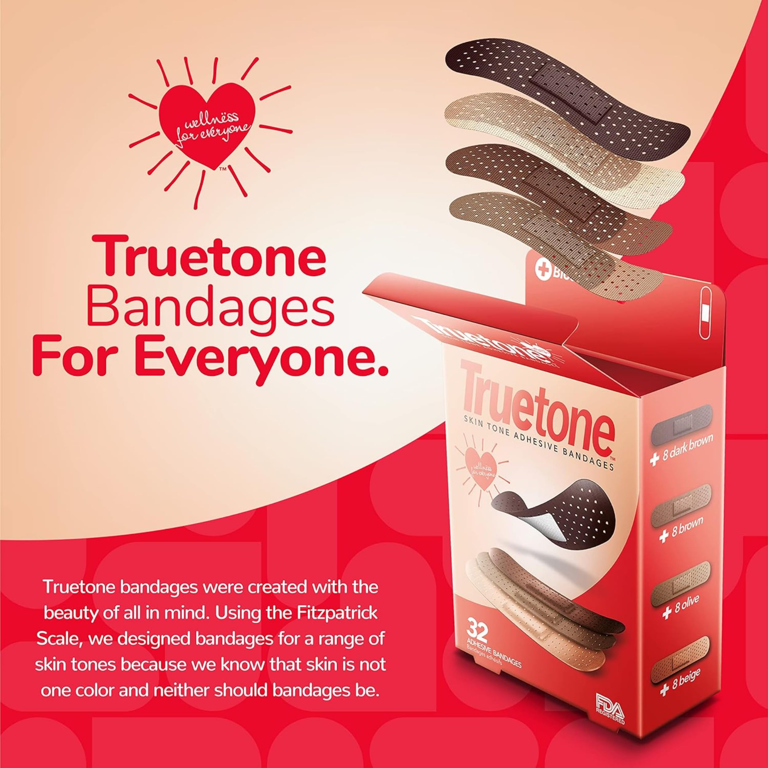 Mua BioSwiss Truetone Variety Skin Tone Bandages with Brown Skin Tone ...