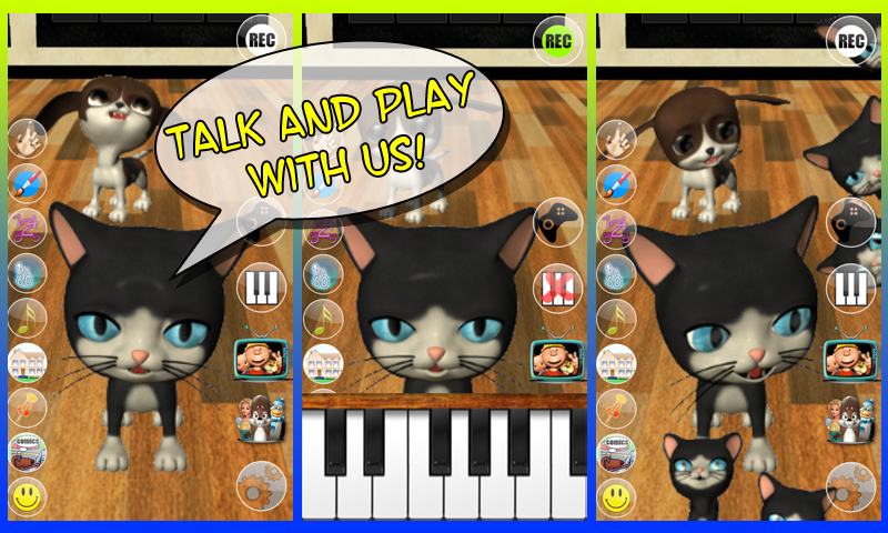 Talking Cat & Background Dog (Free):Amazon.de:Appstore for Android