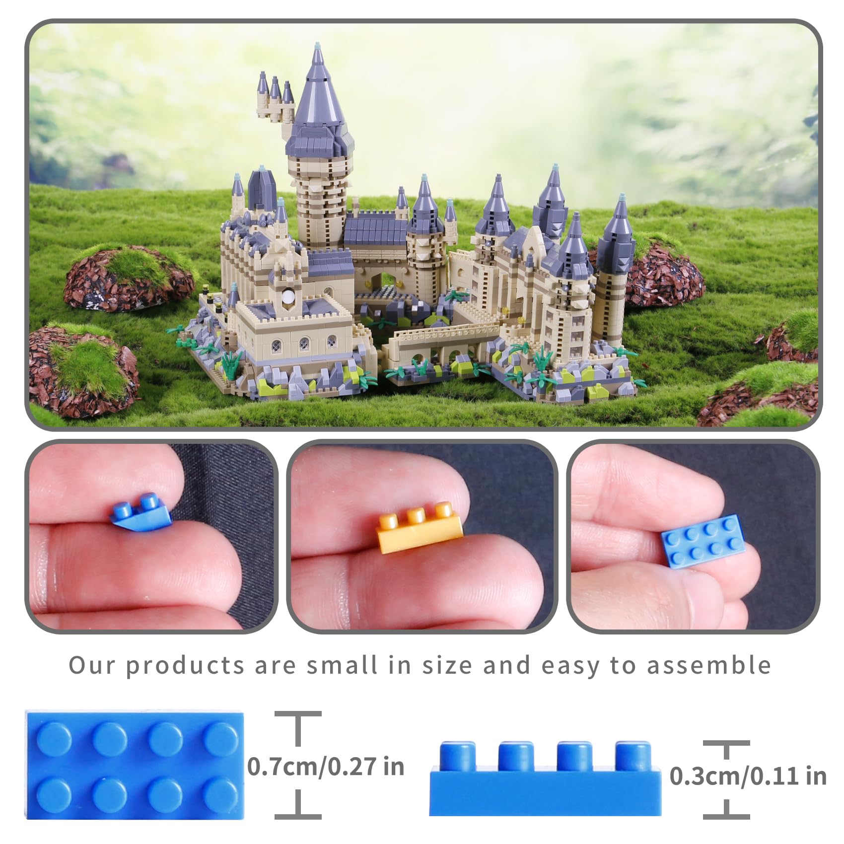 Mua 3000+PCS Micro Mini Blocks Magic Castle Building Blocks Toys ...