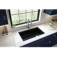 Karran Undermount Quartz Composite 32 in. Single Bowl Kitchen Sink in ...