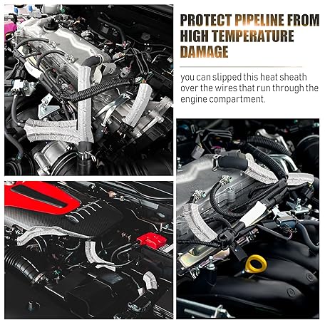 Mua Aluminized Heat Sheath Aluminized Heat Wire Wrap Shield Sleeve ID ...