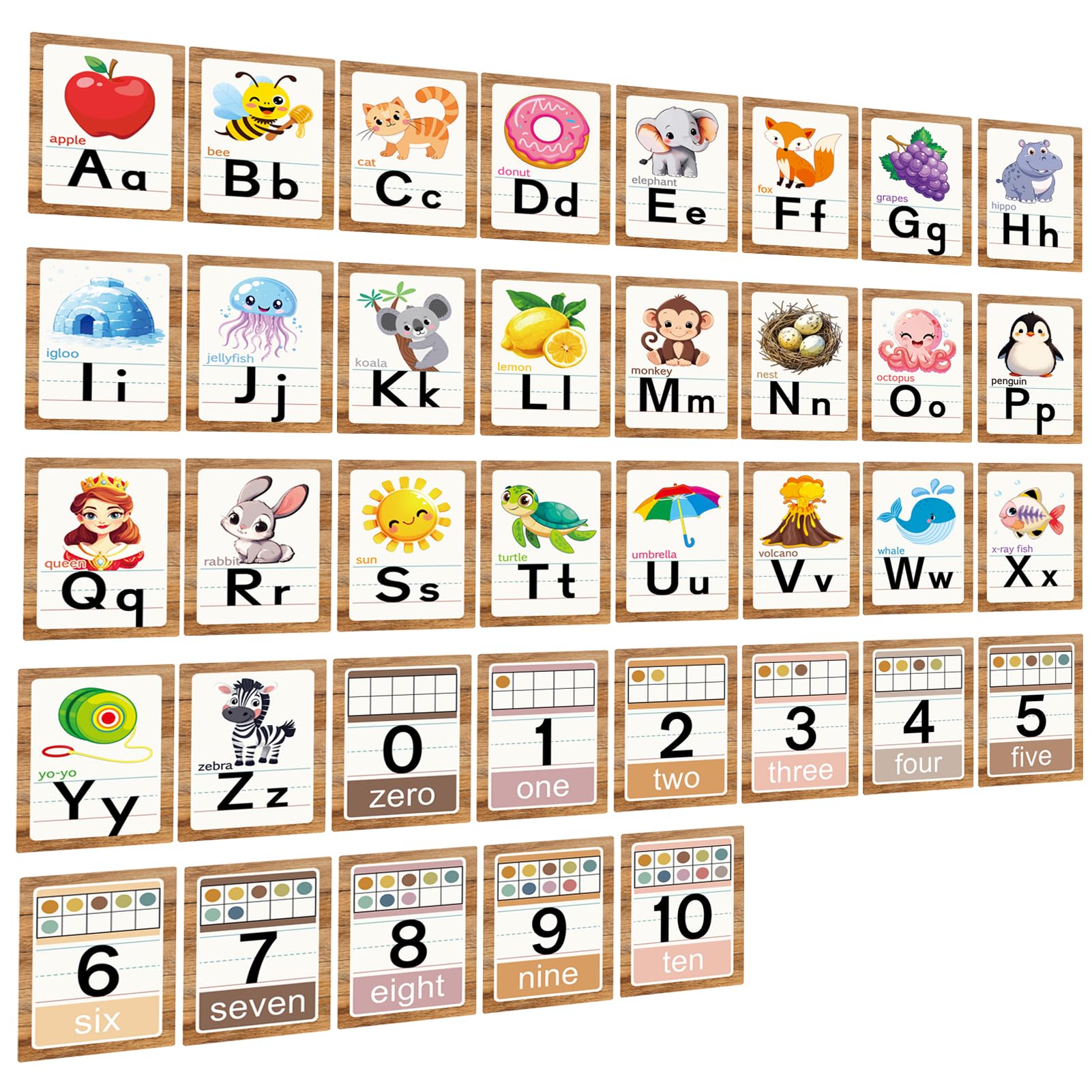 Alphabet Letters for Wall - ABC Alphabet Poster Classroom Wall Alphabet ...