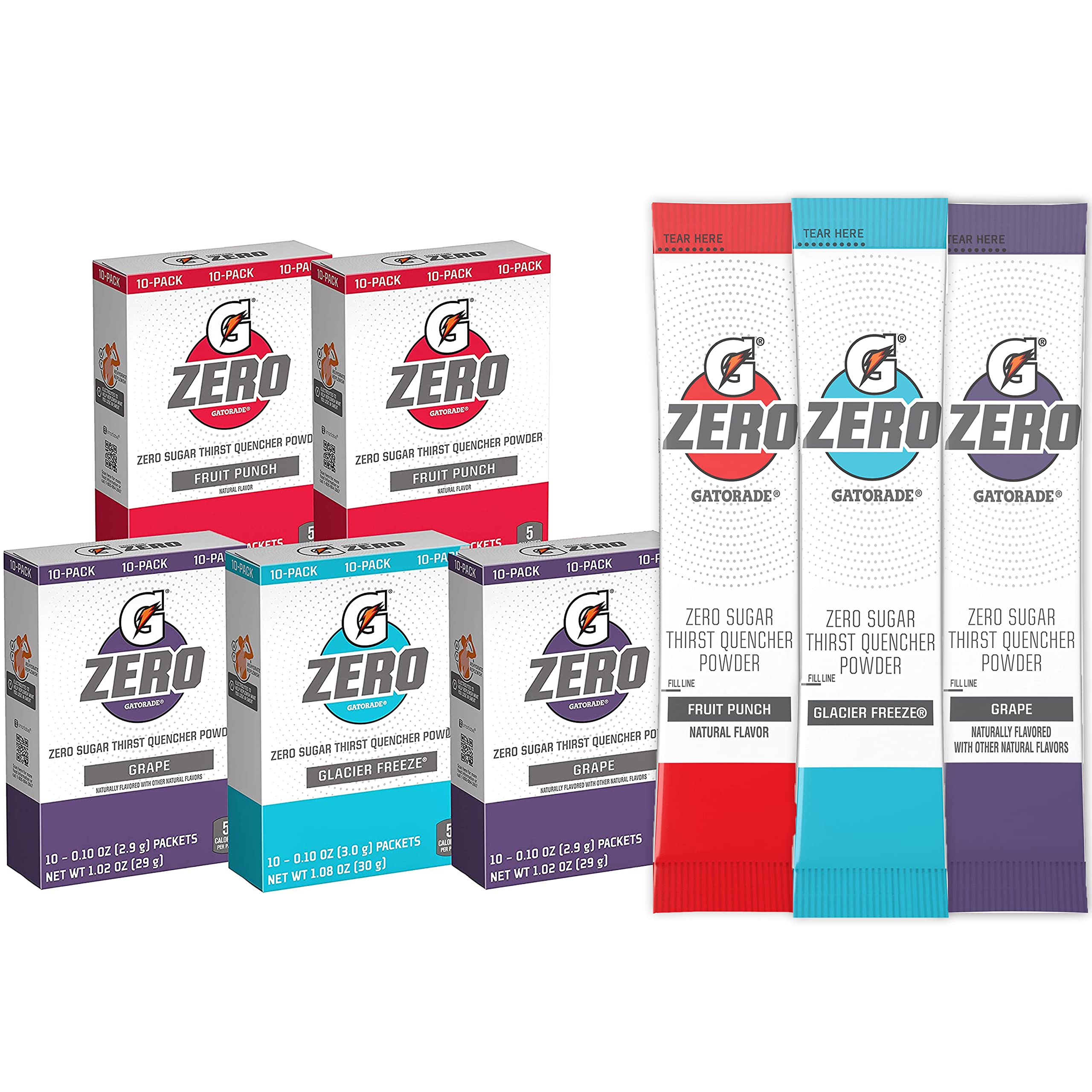 Mua Gatorade G Zero Powder, Fruit Punch Variety Pack, 0.10oz Individual ...