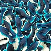 Amazon.com : Blue Sharks Gummy Candy |2-Pound Bag | Made with Real ...