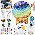 Paint Your Own Moon Lamp Kit, DIY 3D Moon Night Light with Space ...