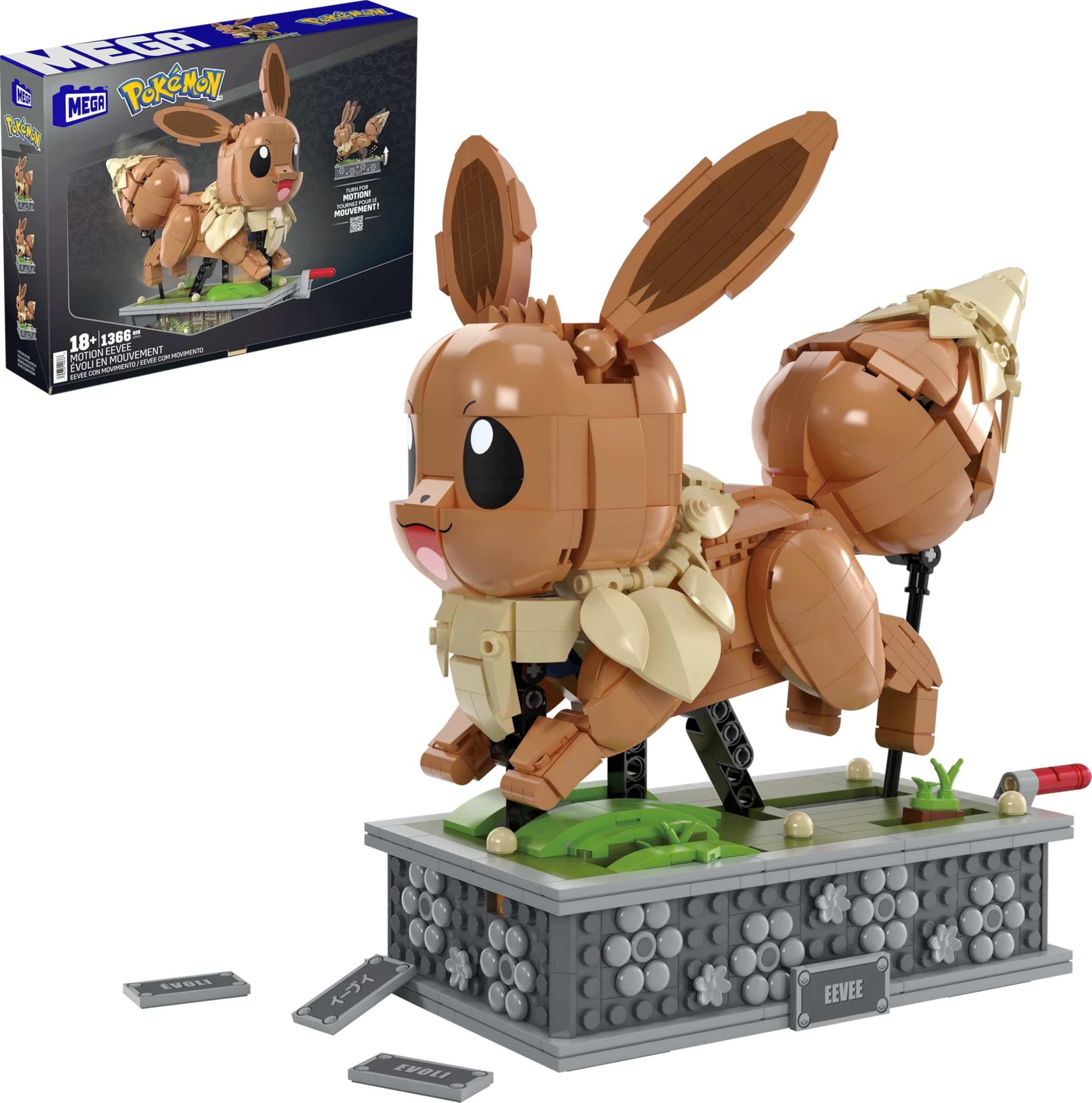Mua MEGA Pokémon Action Figure Building Kit, Movable Eevee with 1381 ...