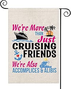Amazon.com : ZJXHPO Cruise Garden Flag Cruise Ship Decor Beach Hanging ...