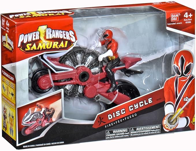 Power Rangers Samurai Disc Cycle and Figure (Red): Amazon.co.uk: Toys ...