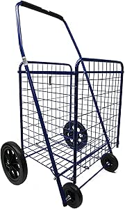 Amazon.com: GNA Foldable Shopping Carts (Medium, Blue): Office Products