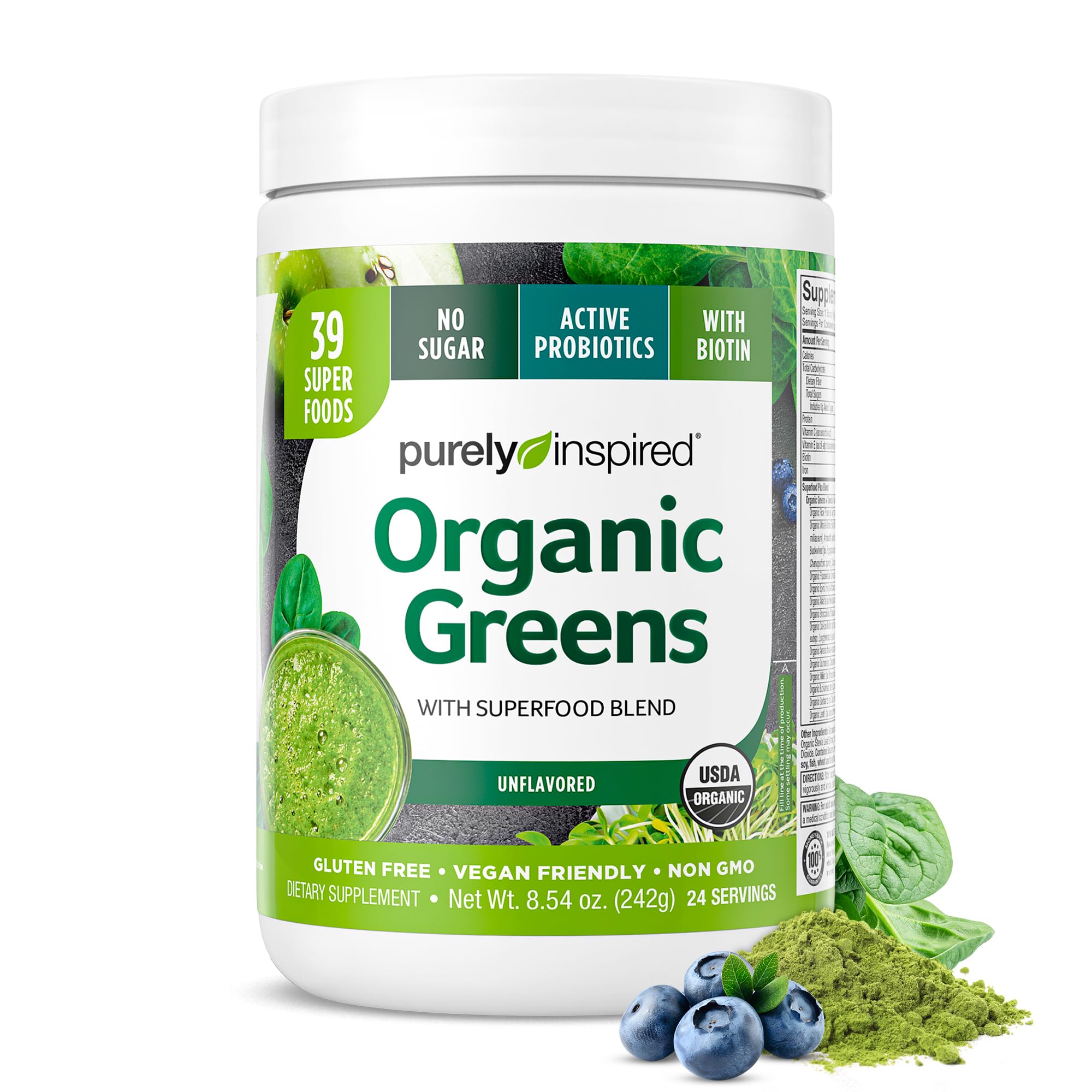 Mua Organic Green Powder Smoothie Mix, Unflavored (24 Servings ...