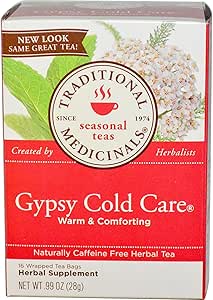 Amazon.com: Traditional Medicinals Gypsy Cold Care Herbal Tea, Caffeine ...