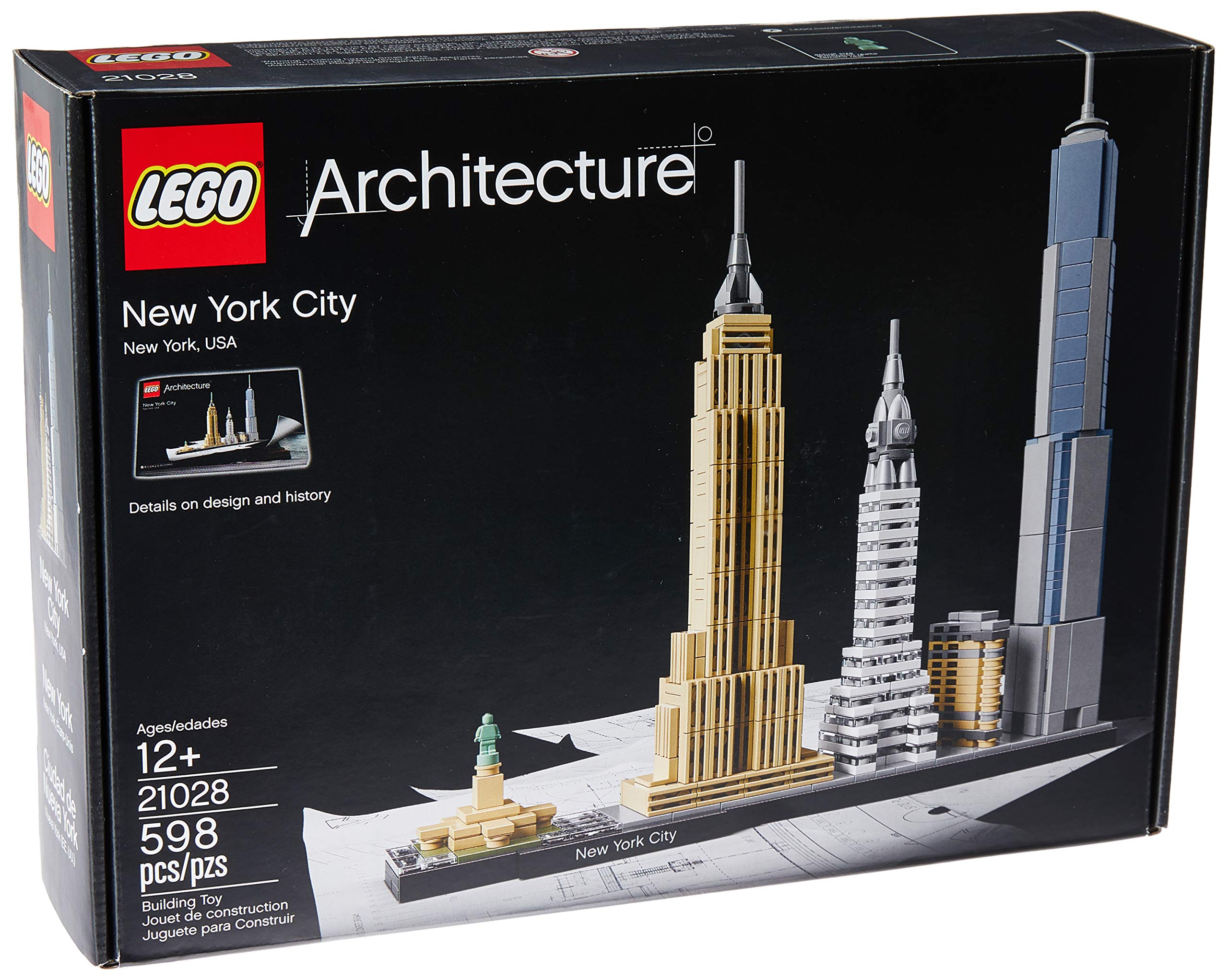 LEGO Architecture New York City Model Kit - Bedroom or Office Decor for Kids & Adults, Ages 12 ...