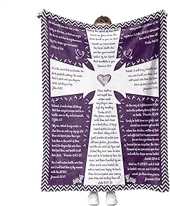 Amazon.com: Christian Gifts for Women and Men Bible Verse Throw Blanket ...