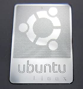 Amazon.com: Linux Ubuntu Metal Sticker 19 x 28mm [898]: Computers ...