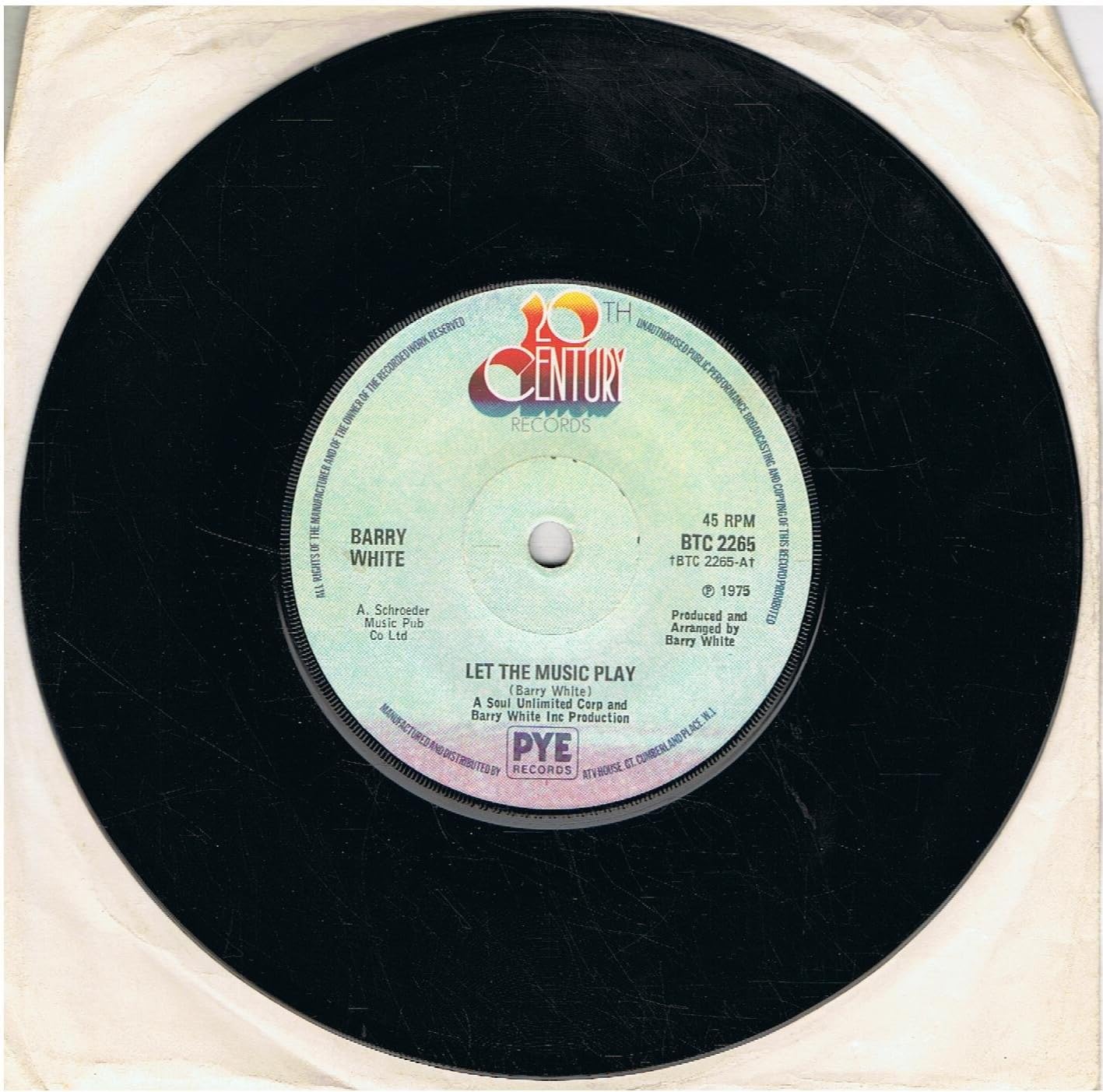 Let The Music Play / Let The Music Play (Instrumental) [7" Vinyl ...