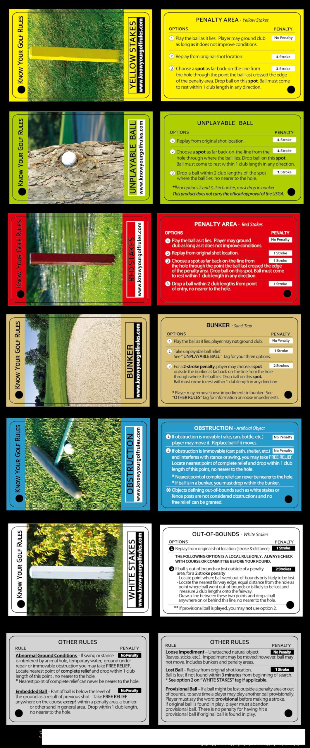 Mua Rule Tags for Your Golf Bag - Golf's Most Common Rules Made Easy ...