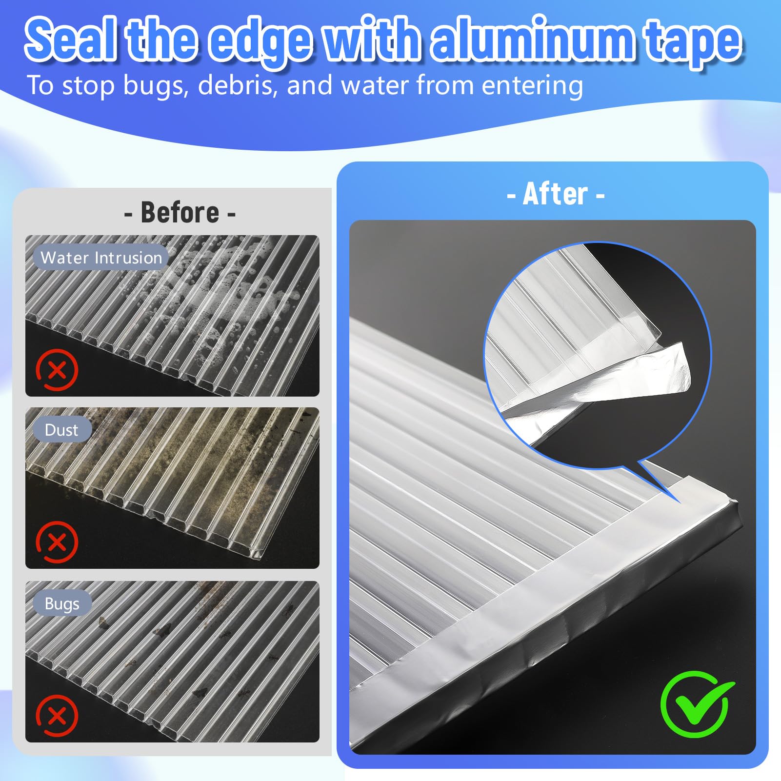 Mua 4 Pcs Polycarbonate Greenhouse Panels,4' x 2' x 0.24'' Thickness ...