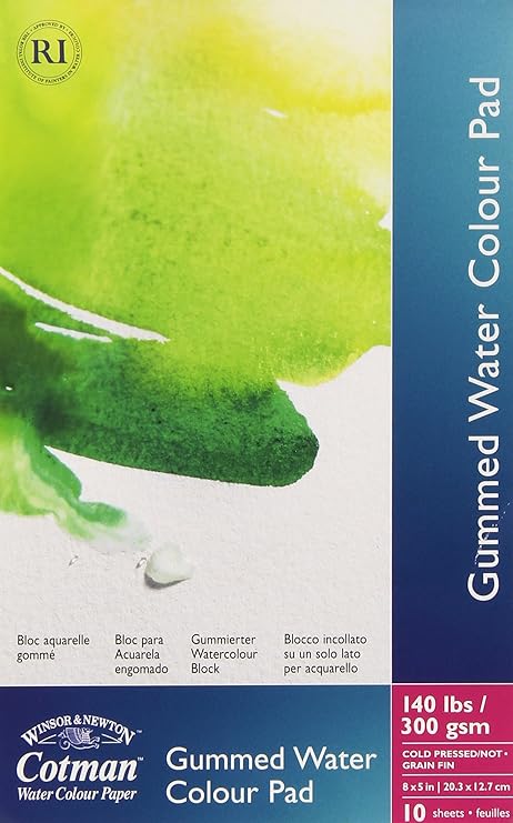 Winsor & Newton Cotman Watercolour Paper Gummed Pad - White: Amazon.co ...