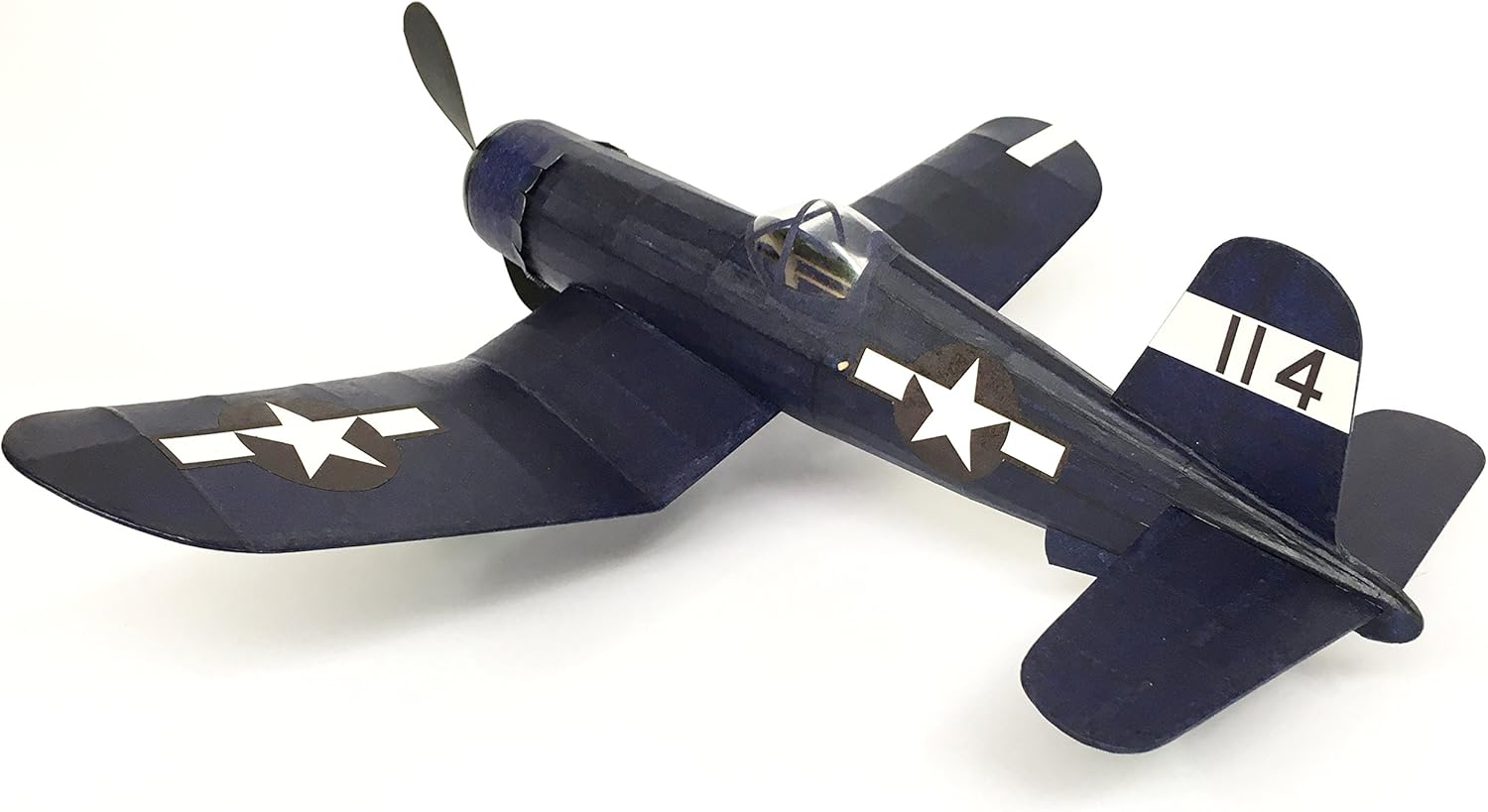 Corsair Vought F4U Rubber Powered Flying Scale Balsa Wood Model Kit ...