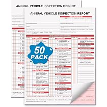 Dot Inspection Forms And Stickers Annual Vehicle Inspection Report ...