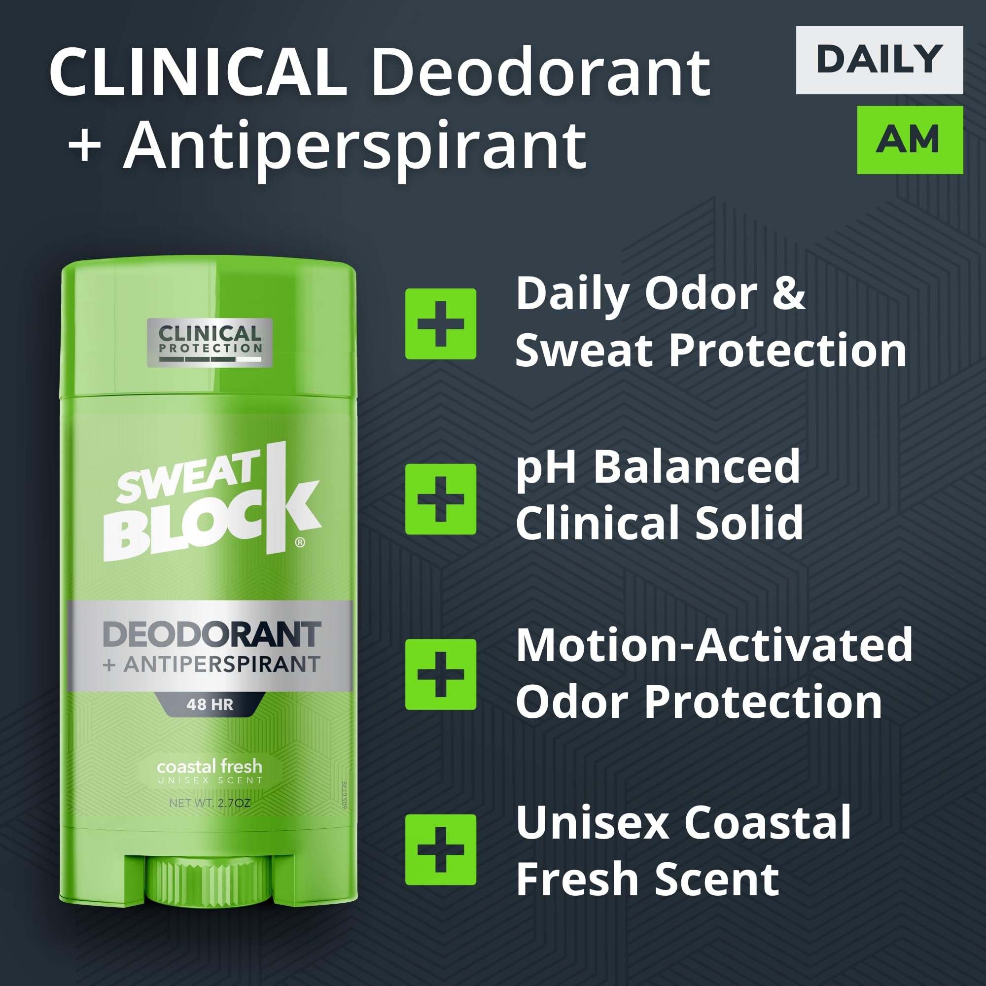 Mua SweatBlock Antiperspirant Deodorant System MAXIMUM CLINICAL ...
