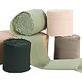 Amazon.com: TONIFUL 4 Rolls Silk Chiffon Ribbon, 1-1/2 Inch x 22yds ...