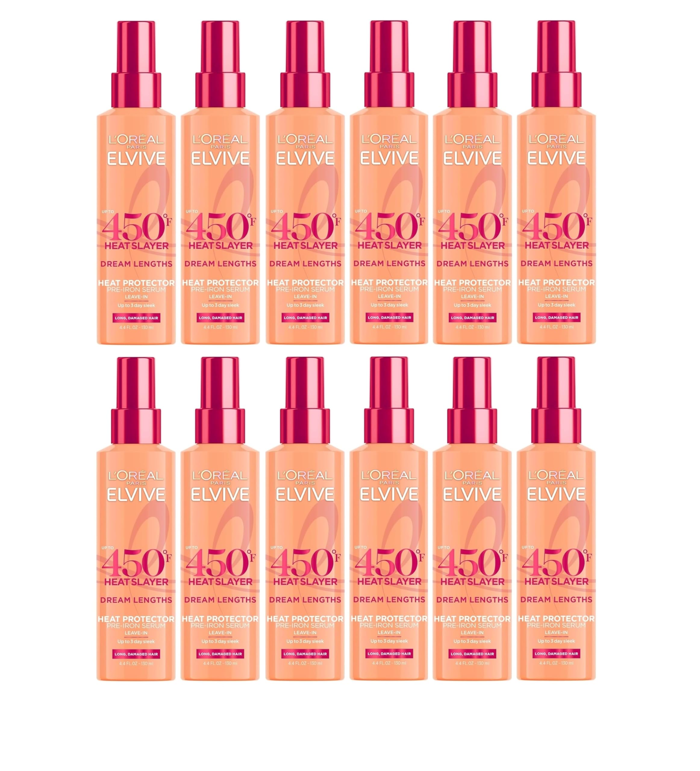 L'Oreal Paris Elvive Dream Lengths Heat Slayer Pre-Iron Spray Leave-In ...