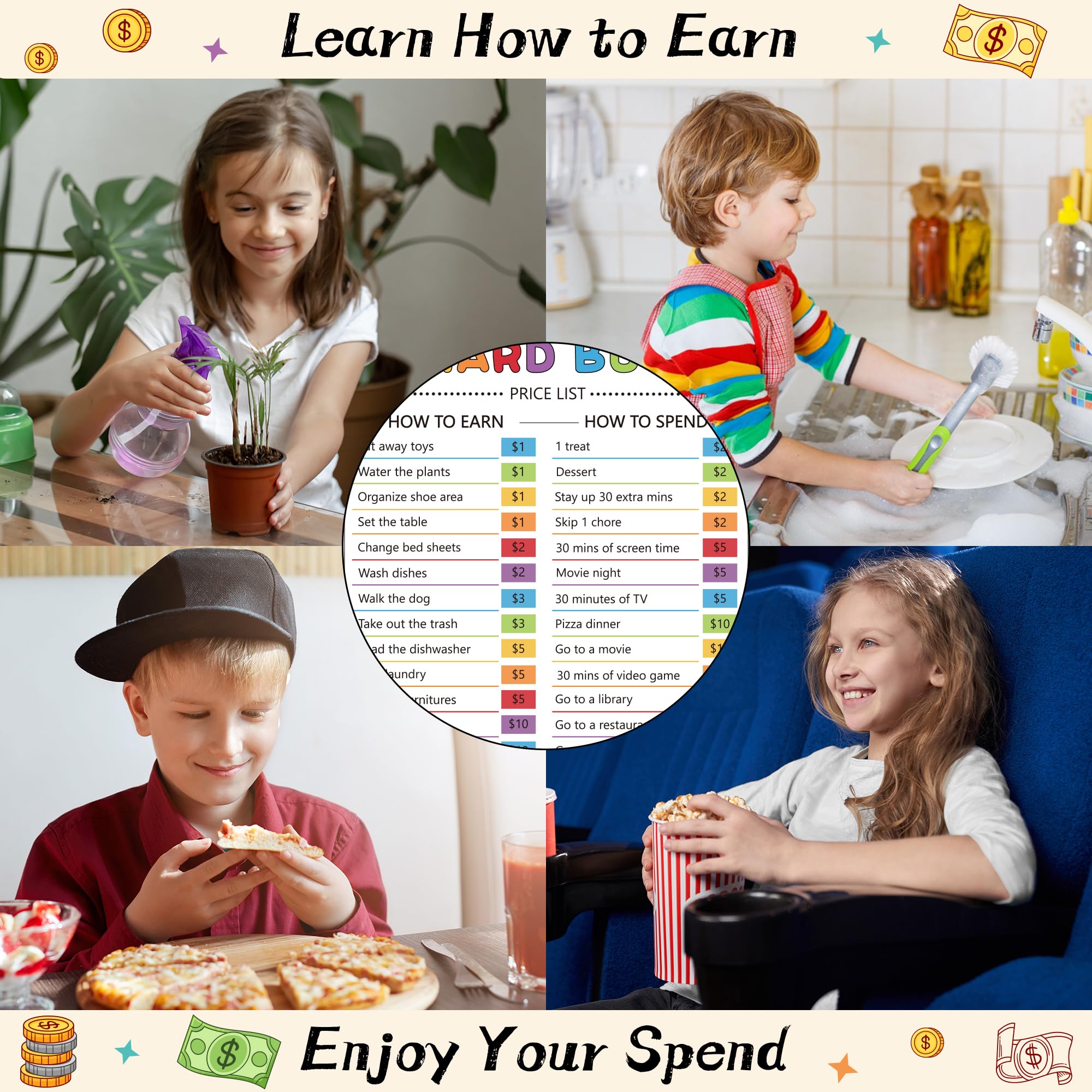 Mua Good Behavior Reward Buck Charts - 633P Kids Prop Coins Play Game ...