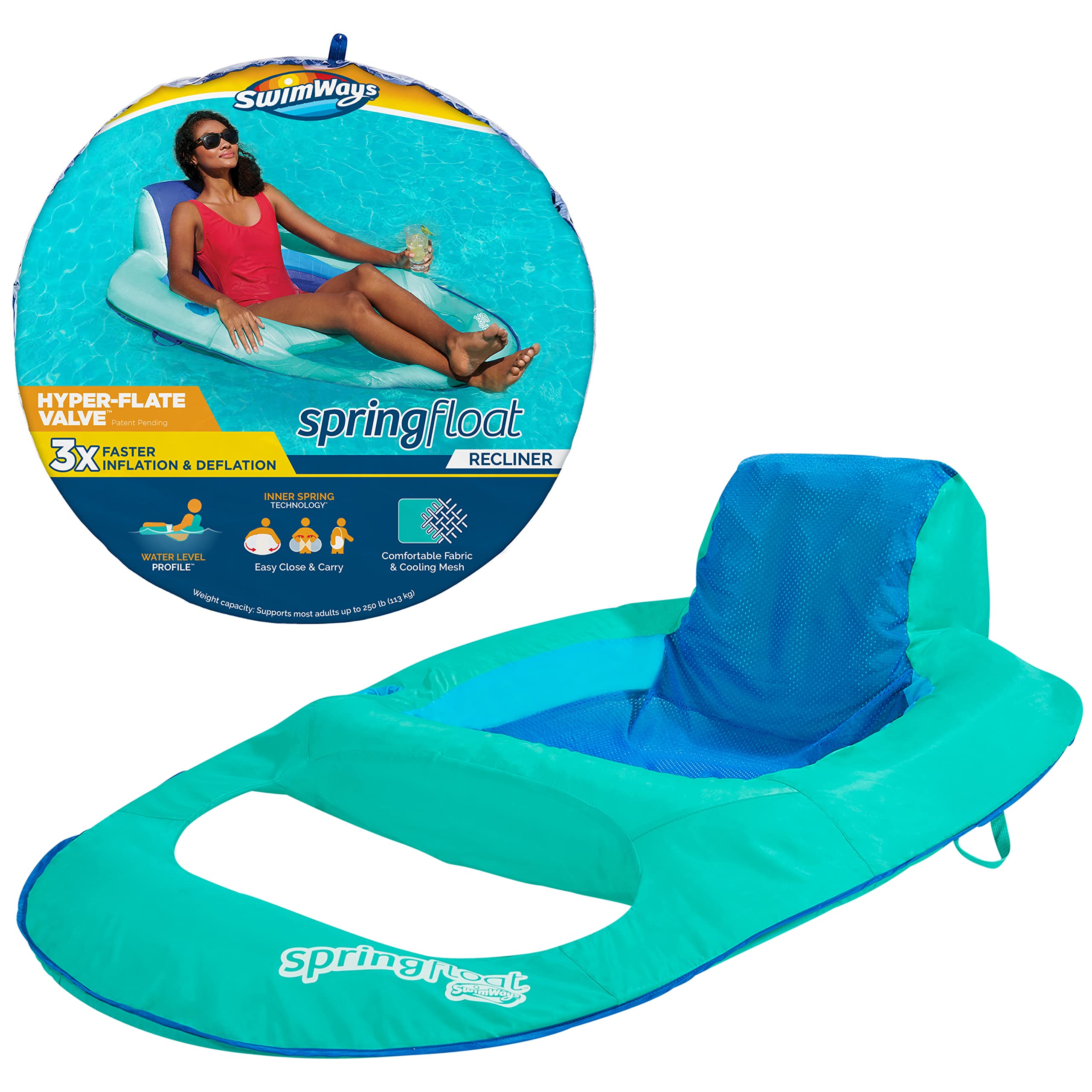 Mua SwimWays Spring Float Premium Recliner Pool Lounger trên Amazon Mỹ ...