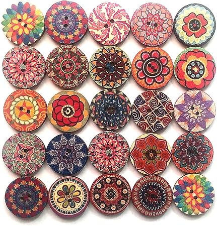 Amazon.com: Buttons for Crafts, 100pcs Big Button Cute Large Decorative ...