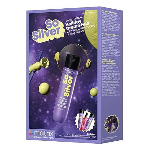 Matrix So Silver Purple Shampoo, Conditioner & Miracle Creator Gift Set ...