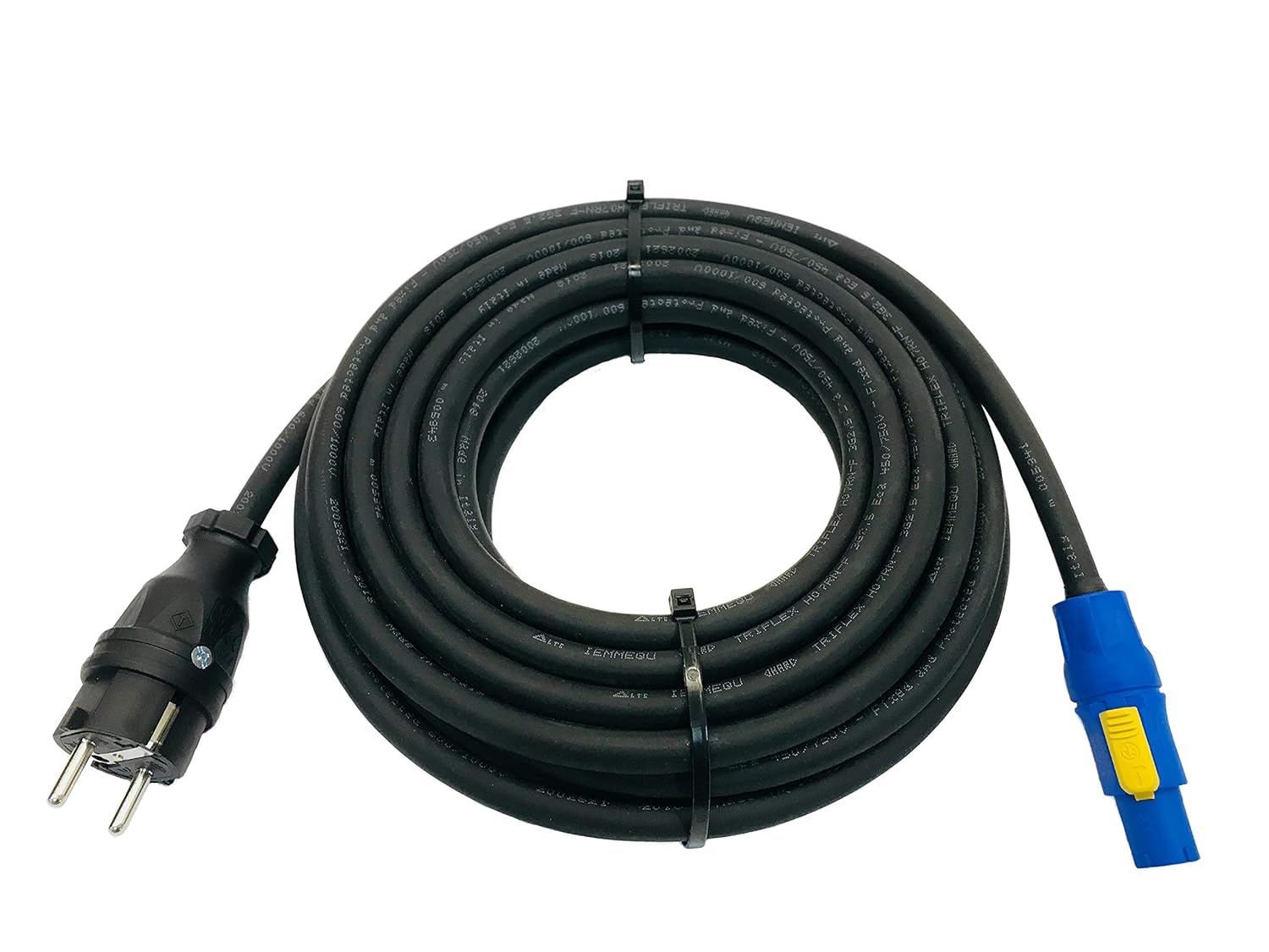 NWP Netzkabel 10m powerCON 20A auf 230V Schuko Stecker - 3x2,5mm² ...