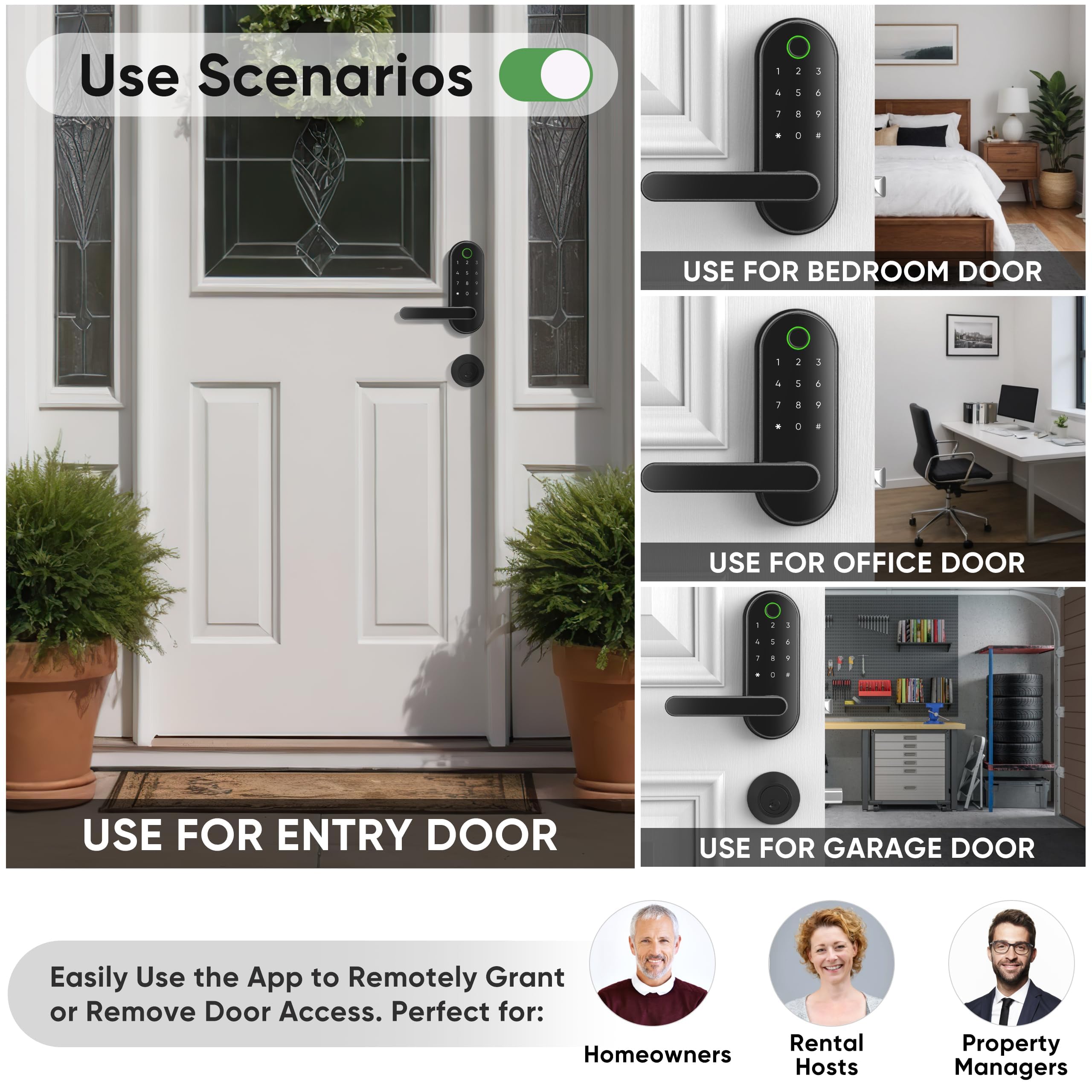 Mua Keyless-Entry Fingerprint Digital Smart Lock: Electronic Door Lock ...