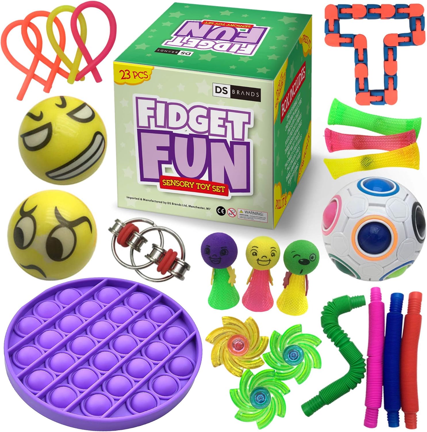 Pop It Fidget Toys Pack DS Brands 30-Piece Fidget Toy Set - Pop It ...