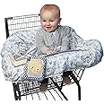 Amazon.com : Boppy Shopping Cart and High Chair Cover | Sunshine Gray ...