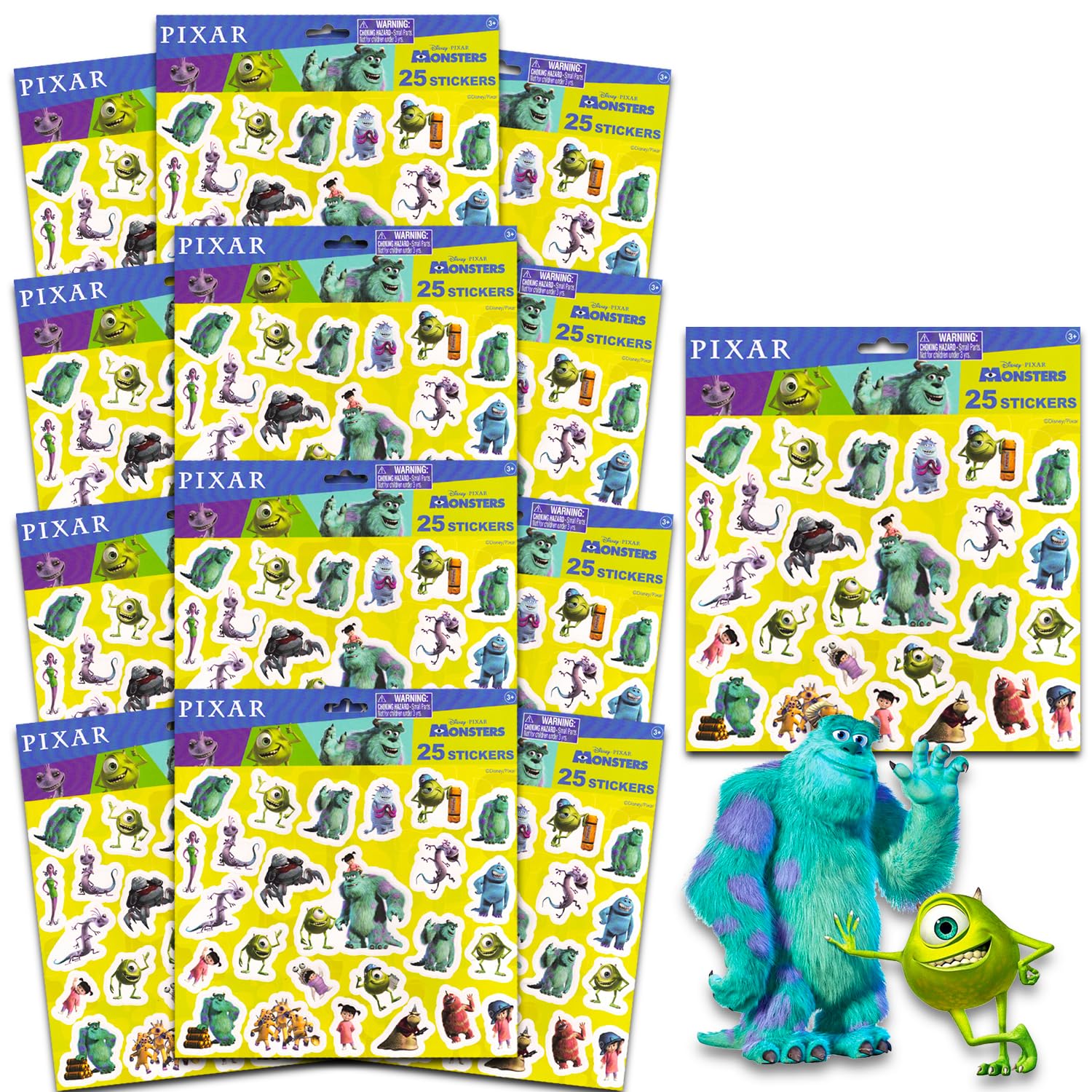 Mua Monsters Inc Stickers 12 Pack - 300 Disney Monsters Inc Stickers ...