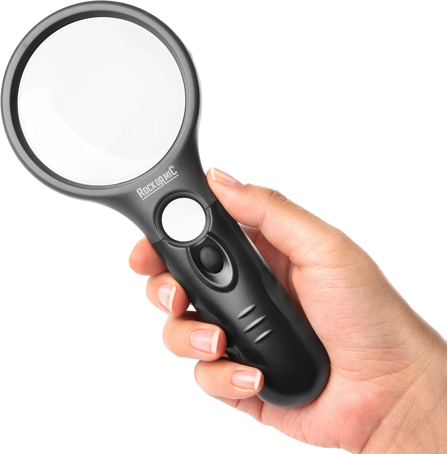 Amazon RockDaMic Magnifying Glass With Light For Reading 45x 3X 