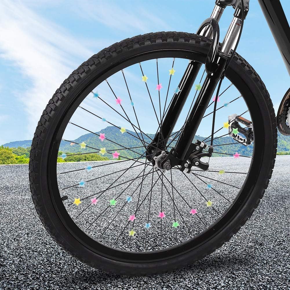 Keenso Children Bike Spoke, Premium Colored Plastic Bike Wheel Bead (36 ...