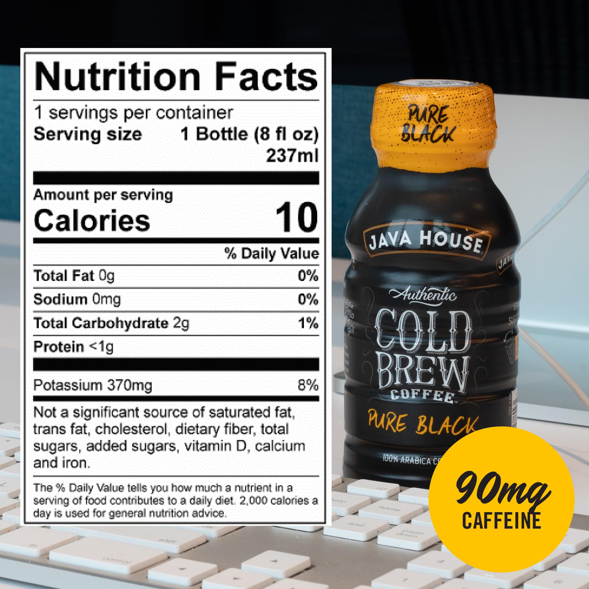 Mua Cold Brew Coffee, 6 Pack of 8oz Bottles, Ready to Drink Instant ...
