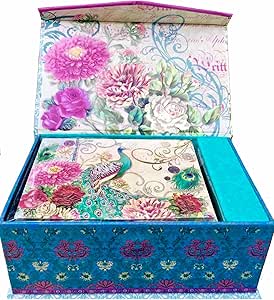 Amazon.com: Punch Studio Music Box with Peacock Note Cards Set of 10 ...