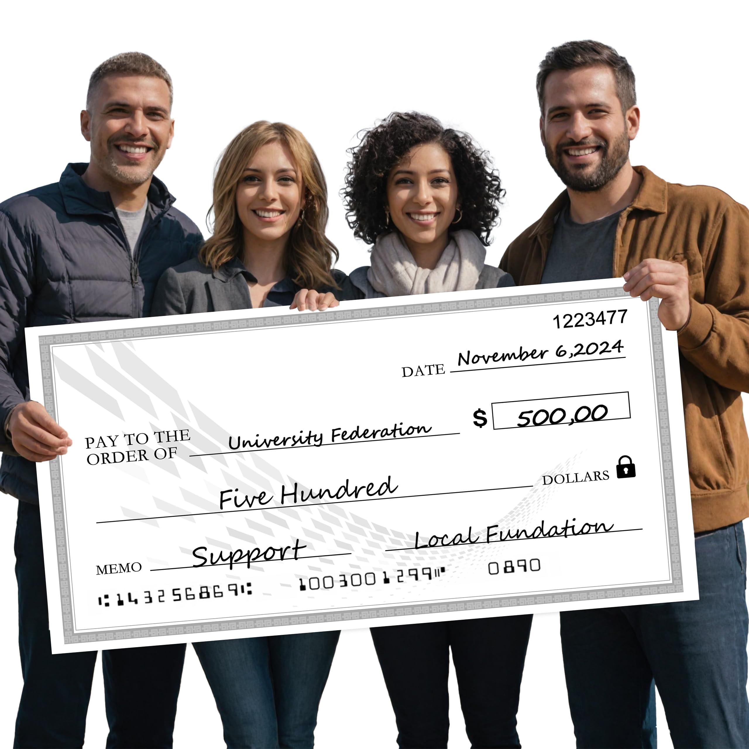 Mua Reusable Big Checks 30" x 16" - Giant Blank Check Oversized Checks ...