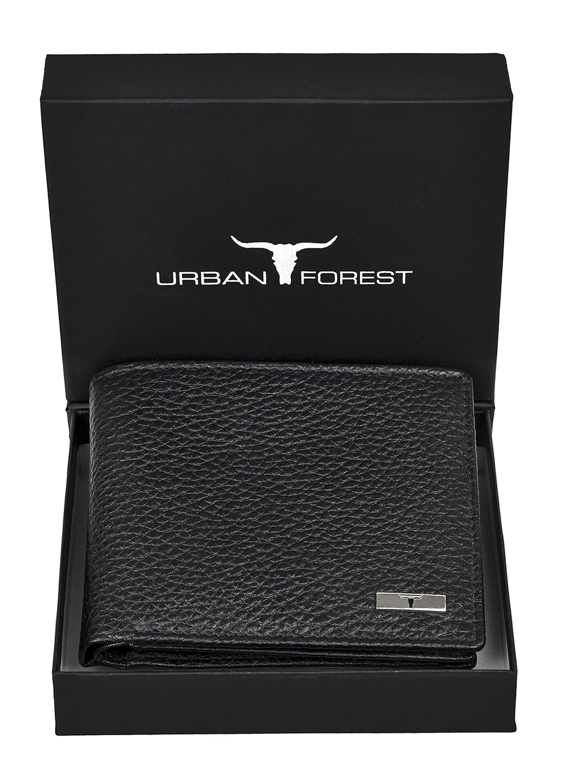 Urban Forest Cooper Black RFID Blocking Leather Wallet for Men: Amazon ...