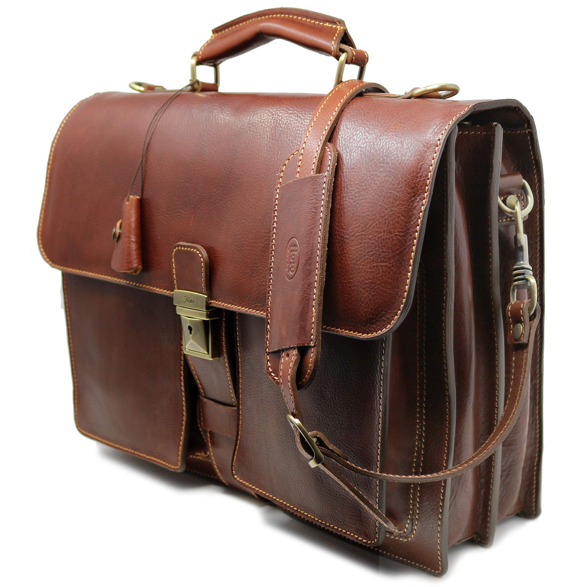 Mua Floto Luggage Novella Briefcase, Brown, One Size trên Amazon Mỹ ...
