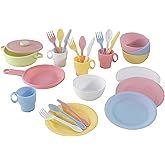 Amazon.com: KidKraft 65-Piece Plastic Play Food Set for Play Kitchens ...