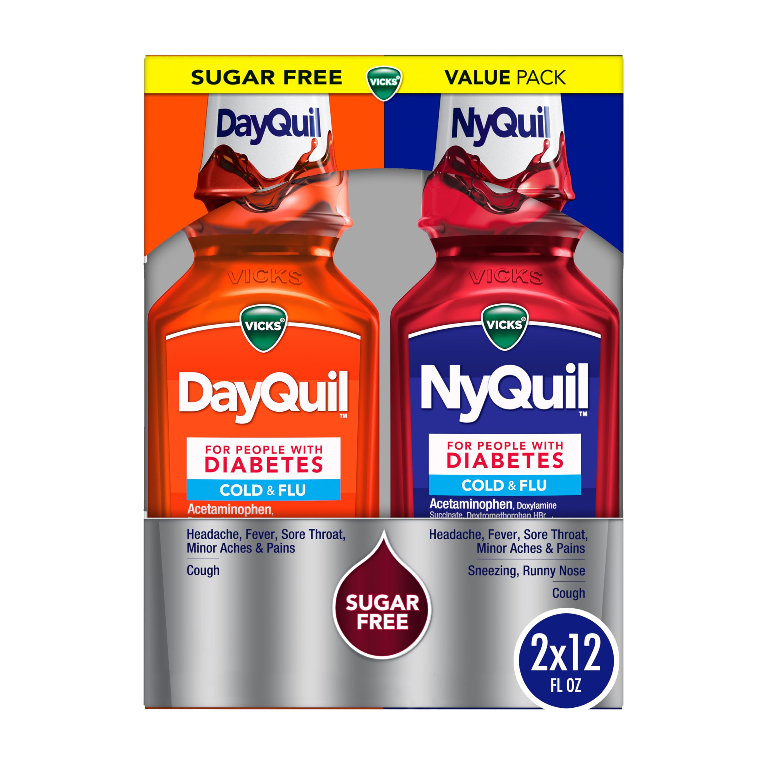 Mua DayQuil & NyQuil Diabetes Cold & Flu Relief Medicine Co-Pack ...