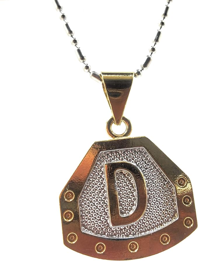 Buy Alloy Gold 'D' Letter Pendant with Stainless steel chain (Gold ...