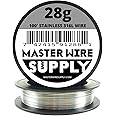 Amazon.com: Stainless Steel 316L - 100' - 28 Gauge Wire - 100ft - 0 ...