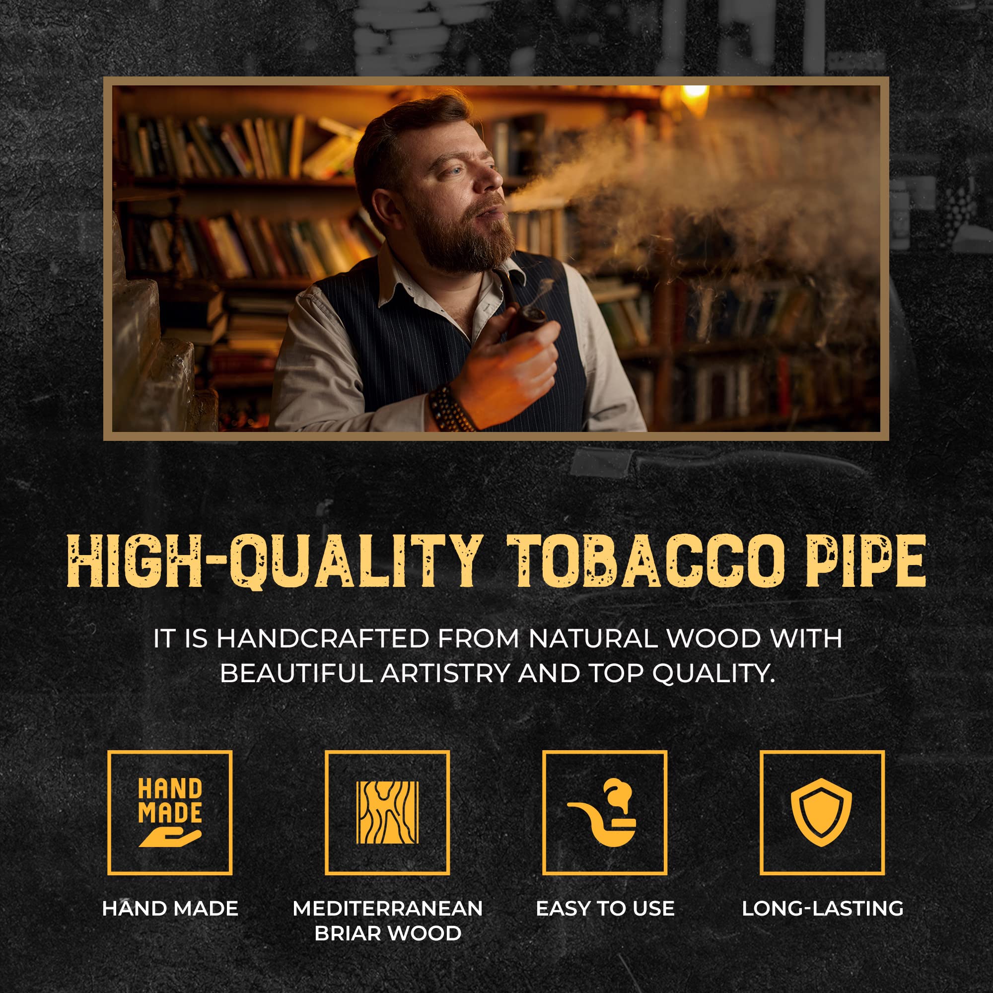 Mr. Brog Full Bent Pipe - Model No: 82 Consul Pecan - Mediterranean ...