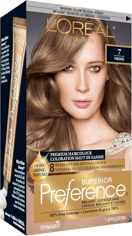 L'Oreal Paris Superior Preference Permanent Hair Colour 7 Dark Blonde ...