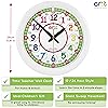 ertt Teaching Wall Clock - Learn The Time Wall Clock - Kids Analog ...